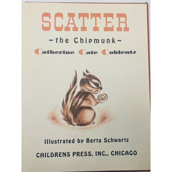 Children’s press | Toys | Scatter The Chipmunk Vintage Childrens Book ...